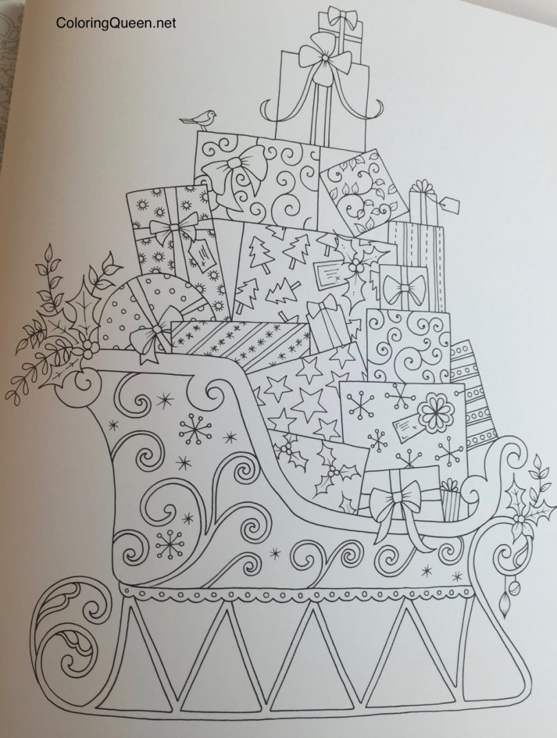Johanna's Christmas: A Festive Colouring Book (UK edition) - Coloring Queen