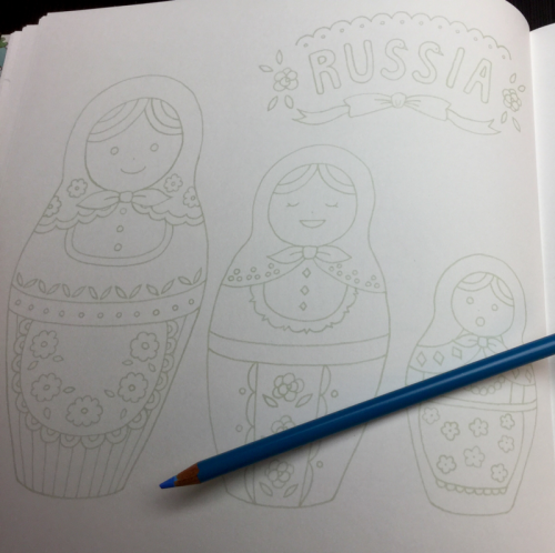 Drawing Around the World Coloring Book Review - Coloring Queen