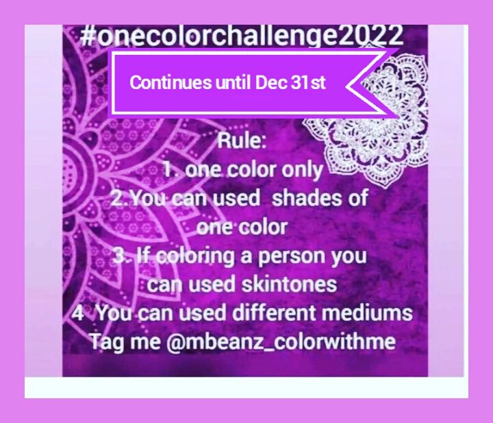 One Color Challenge 2022 - Coloring Queen