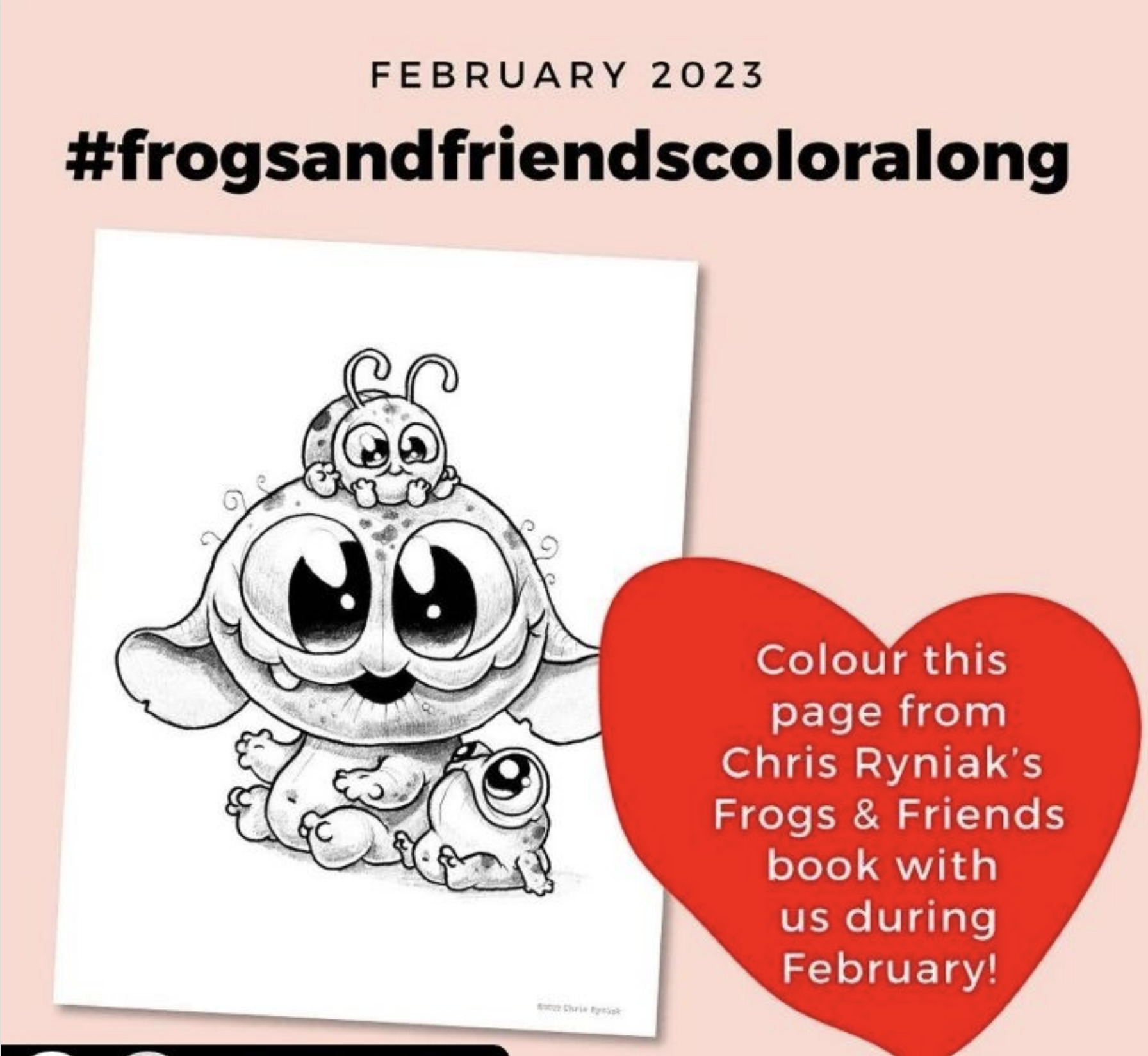 Frogs and Friends Color Along - Coloring Queen